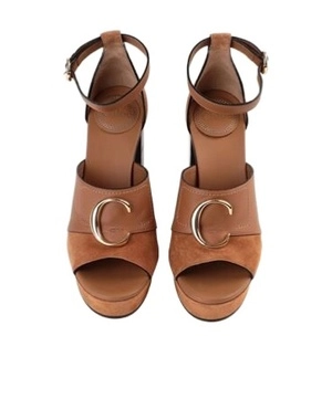 Chloé Round-toe Block-heel Sandals