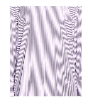 Max Mara Long Sleeve Poplin Striped Shirt