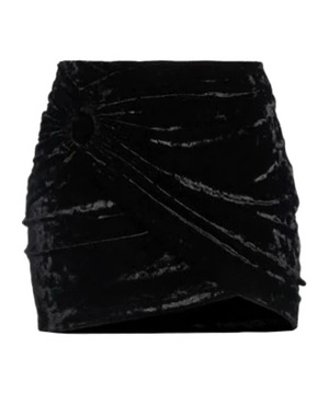 Isabel Marant Étoile Velvet High-waisted Mini Skirt - Black