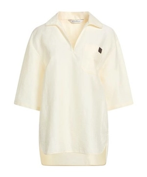 Max Mara Plain Colour Tops - White