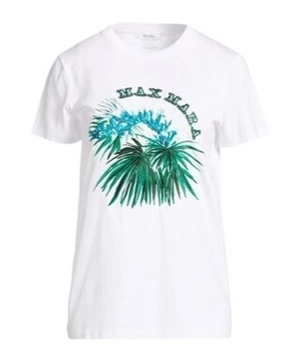 Max Mara Plain Colour T-shirts - White