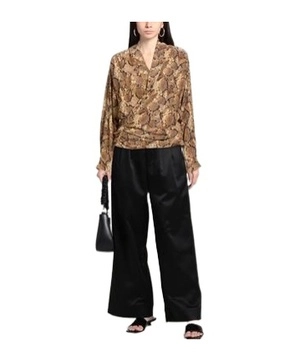 Isabel Marant Étoile Snake Print Velvet V-neck Blouse