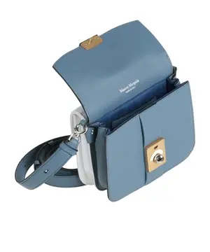 MAISON MARGIELA Multi-color Leather Flap Bag - Blue