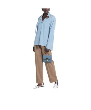 MAISON MARGIELA Multi-color Leather Flap Bag - Blue