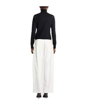 MAISON MARGIELA Solid-color High-waist Casual Trousers