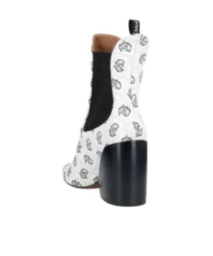 Chloé Embroidered Block-heel Ankle Boots