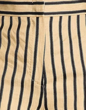 Max Mara High-waisted Loose Striped Suit Trousers
