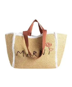 Marni Plain Colour Handbags - Nude