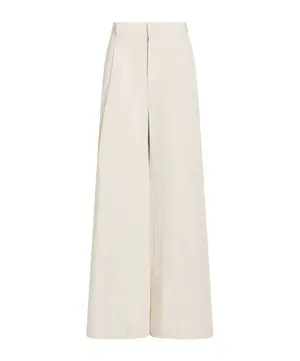 MAISON MARGIELA Solid Color Flared Trousers - White