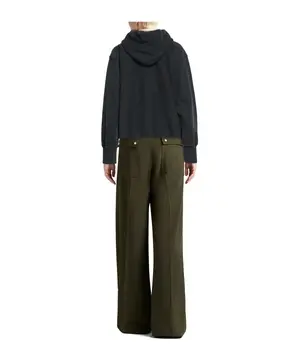 MAISON MARGIELA Cropped Hooded Sweatshirt