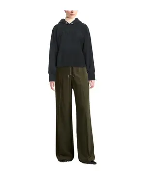 MAISON MARGIELA Cropped Hooded Sweatshirt