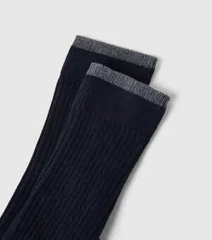 Brunello Cucinelli Cotton Ribbed Socks