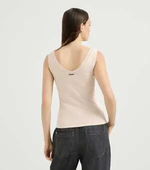 Brunello Cucinelli Stretch-cotton Ribbed Tank Top