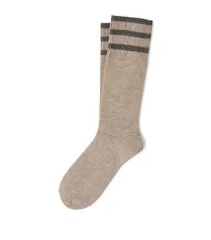 Brunello Cucinelli Cashmere-blend Sparkling Socks