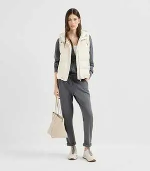 Brunello Cucinelli Cotton-silk Drawstring Trousers