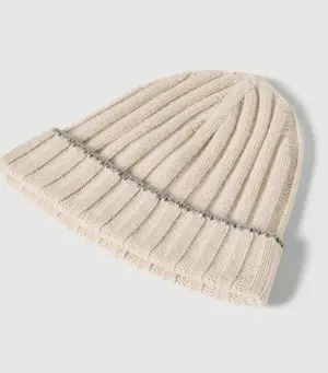 Brunello Cucinelli Cashmere Ribbed Beanie
