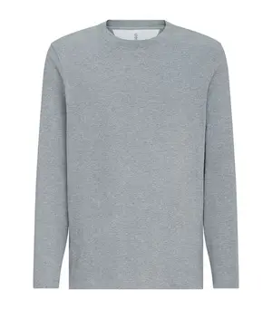 Brunello Cucinelli Cotton Long-sleeve T-shirt - Grey