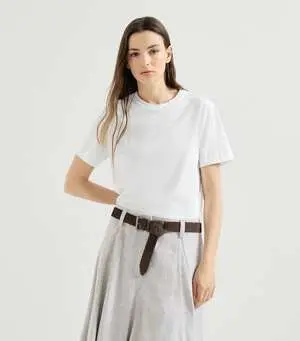 Brunello Cucinelli Cotton Monili-trim T-shirt