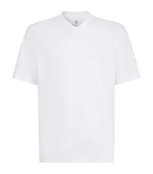 Brunello Cucinelli Cotton V-neck T-shirt