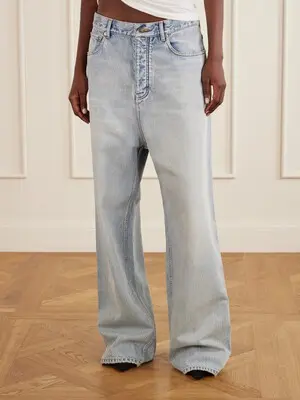 Balenciaga Straight-leg Cotton Denim Pants