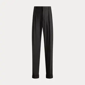 Ralph Lauren Tailored Flannel Trousers - Dark Grey