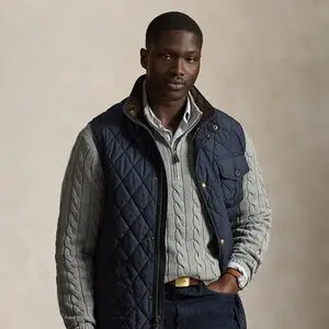 Ralph Lauren The Beaton Quilted Vest - College Navy