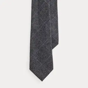 Ralph Lauren Ralph Lauren Mini-Tick-Weave Wool-Cashmere Neck Tie Medium Grey Multi