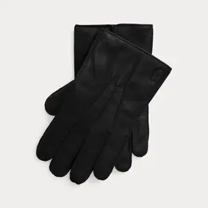 Ralph Lauren Cashmere-lined Sheepskin Touch Gloves - Black