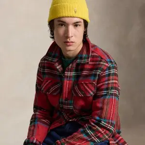 Ralph Lauren Signature Pony Wool-blend Beanie - Yellow