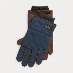 Ralph Lauren Quilted Touch Screen Field Gloves - Hunter Navy