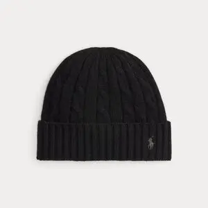 Ralph Lauren Cashmere Beanie - Polo Black