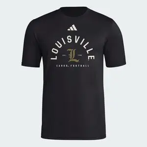 Adidas Louisville Cardinals Graphic T-shirt - Black / Multi