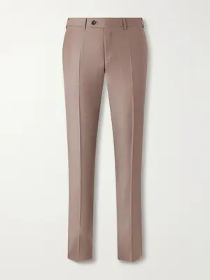 Canali Slim-fit Wool-twill Suit Trousers