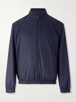 Canali Reversible Shell Bomber Jacket