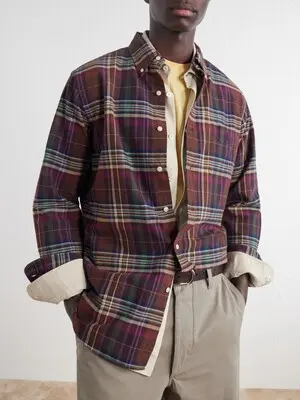 Polo Ralph Lauren Button-down Collar Logo-embroidered Checked Cotton Oxford Shirt - Red