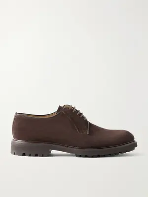 Mr P. Suede Derby Shoes - Brown