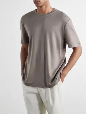 Mr P. Cotton And Lyocell-blend Jersey T-shirt