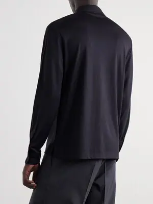 Mr P. Silk And Cotton-blend Polo Shirt