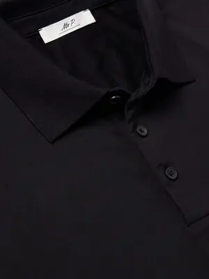 Mr P. Silk And Cotton-blend Polo Shirt