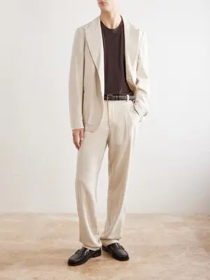 Mr P. Silk And Cotton-blend T-shirt
