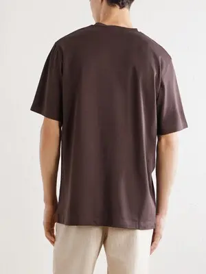 Mr P. Silk And Cotton-blend T-shirt