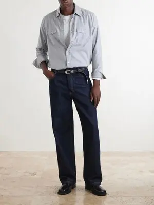 Mr P. Herringbone Cotton And Lyocell-blend Shirt