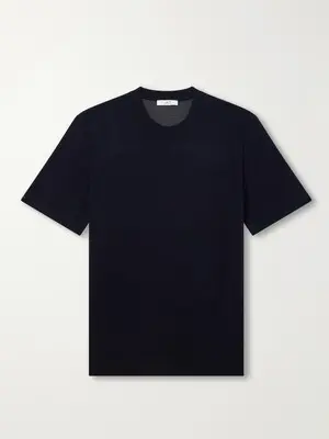Mr P. Cotton-blend Double-faced Jersey T-shirt