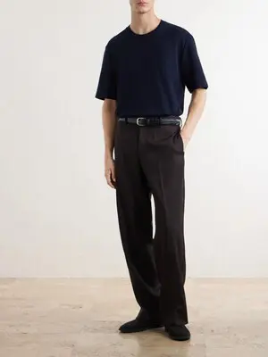 Mr P. Cotton-blend Double-faced Jersey T-shirt