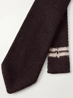 Zegna 6.5cm Knitted Cashmere Tie