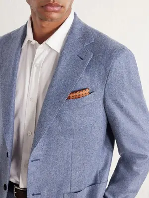 Caruso Wool And Cashmere-blend Flannel Suit Jacket