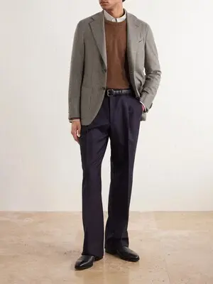 Caruso Aida Wool And Cashmere-blend Twill Blazer