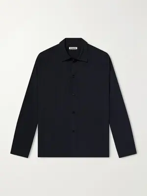 JIL SANDER Satin Shirt - Black