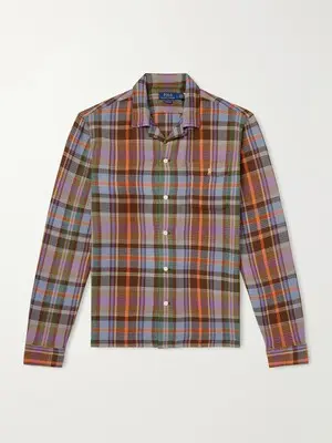 Polo Ralph Lauren Checked Cotton-waffle Shirt