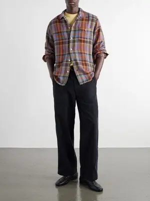 Polo Ralph Lauren Checked Cotton-waffle Shirt